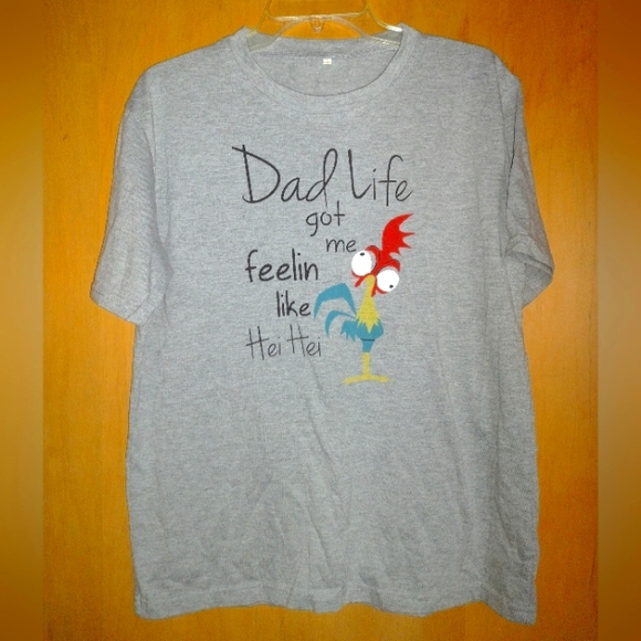 Disney | Shirts | Disney Hei Hei Dad Tee Shirt Size Large | Poshmark